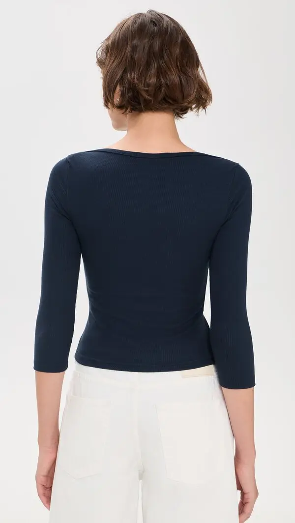 PERFECTWHITETEE Harlow Viscose Ribbed Tee