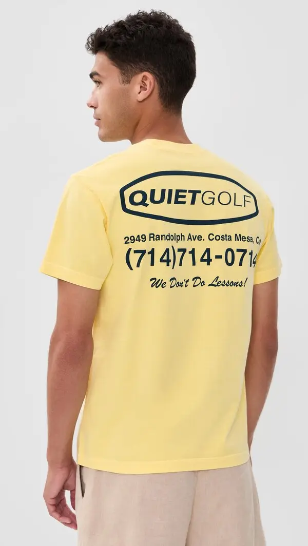 QUIET GOLF Pro Shop T-shirt