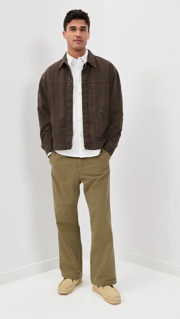 JEANERICA Genua Plie Straight Loose Leg Chino Trousers