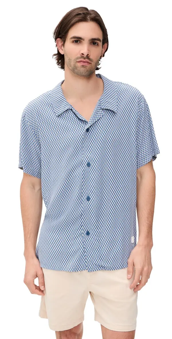 BOSS Beach Shirt - Open Blue