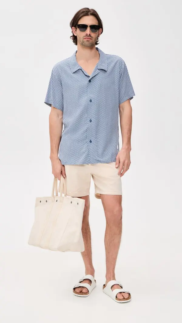BOSS Beach Shirt - Open Blue