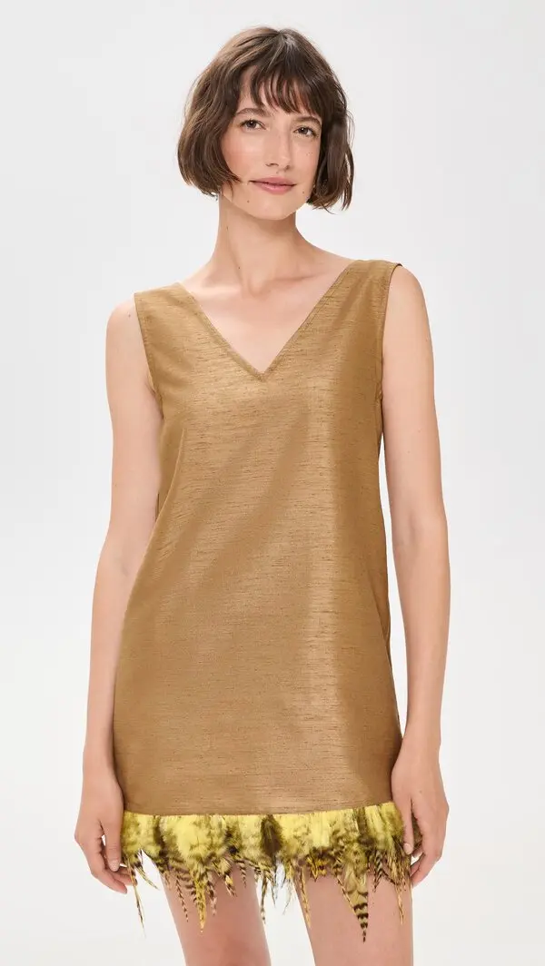 Chan Luu Exaggerated Dupion Tank