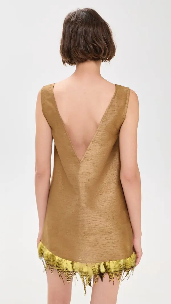 Chan Luu Exaggerated Dupion Tank