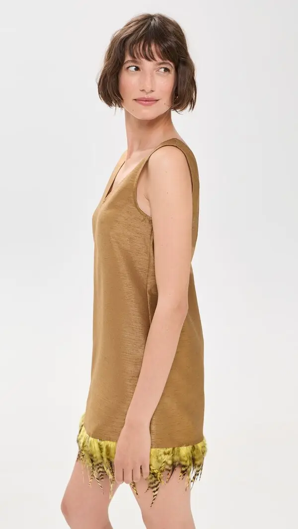Chan Luu Exaggerated Dupion Tank
