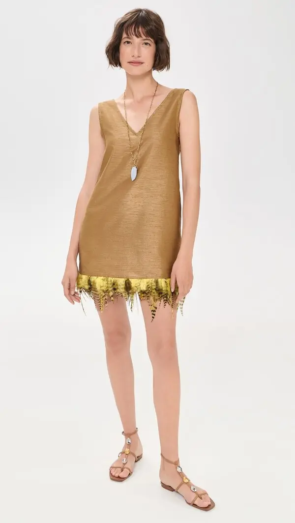 Chan Luu Exaggerated Dupion Tank