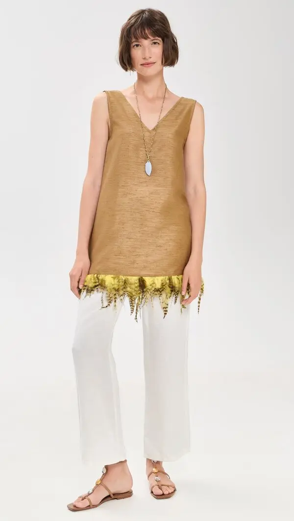 Chan Luu Exaggerated Dupion Tank