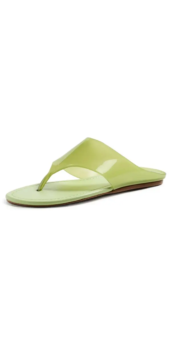 Farm Rio Jelly Thong Sandals - Sage Green