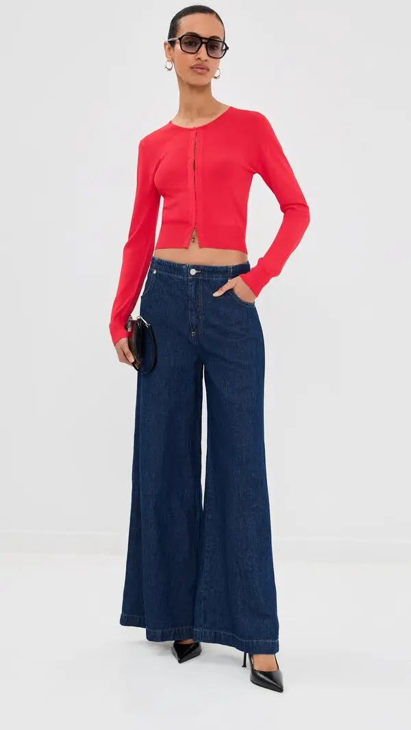 Brandon Maxwell Ellery Viscose Shrunken Cardigan