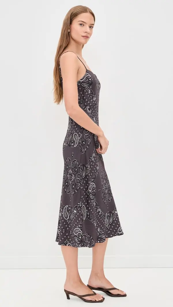 Madewell Cami Maxi Slip Dress In Bandana Print