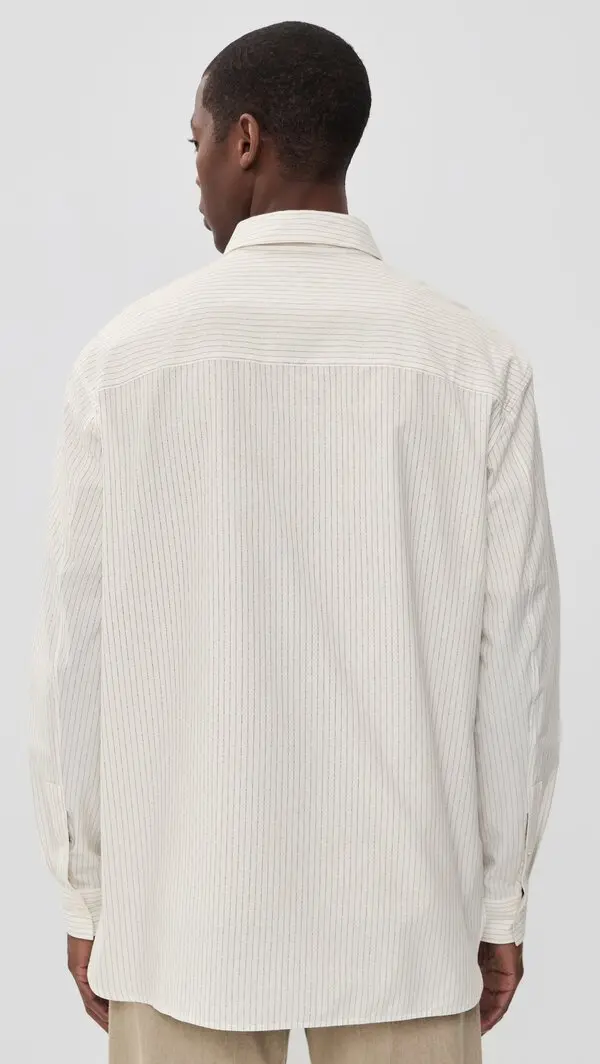 Maison Kitsuné Striped Oversize Shirt