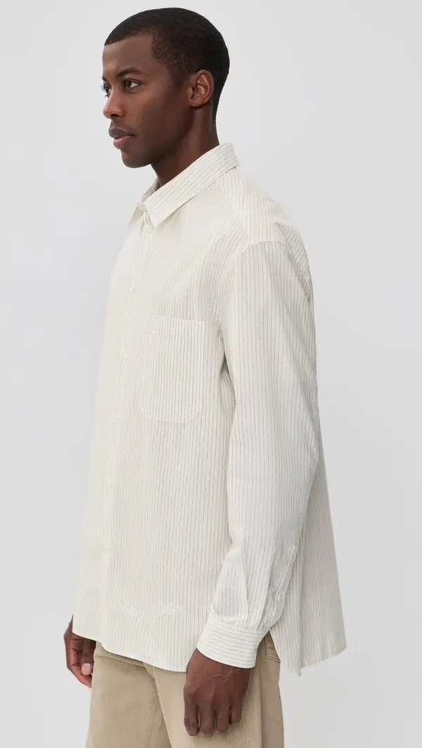Maison Kitsuné Striped Oversize Shirt