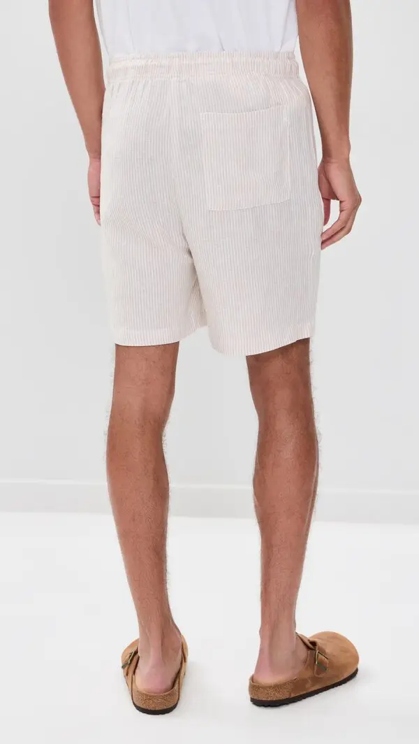 Onia Classic Pull-on Linen Shorts - Sand