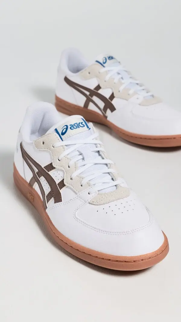 Asics Skyhand Og Leather Sneakers - White/mahogany