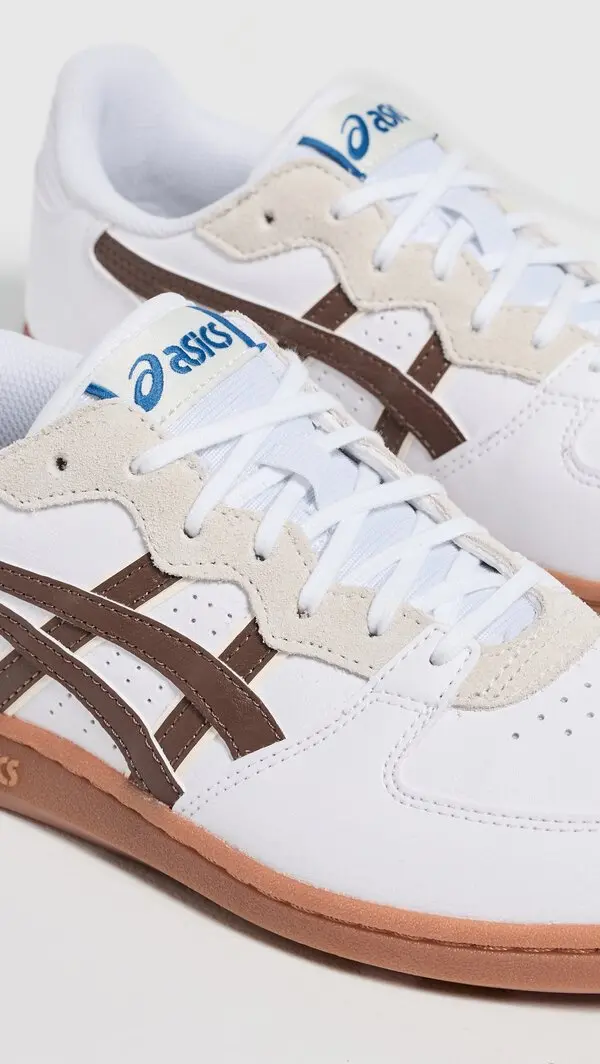 Asics Skyhand Og Leather Sneakers - White/mahogany