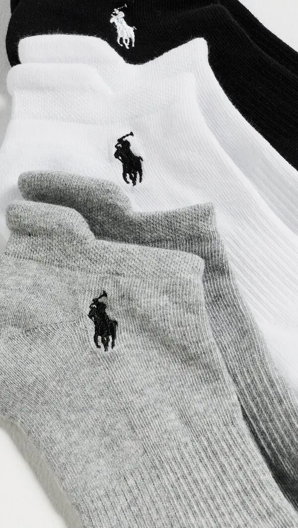 Polo Ralph Lauren Low Cut Half Cushion Socks 6-pack