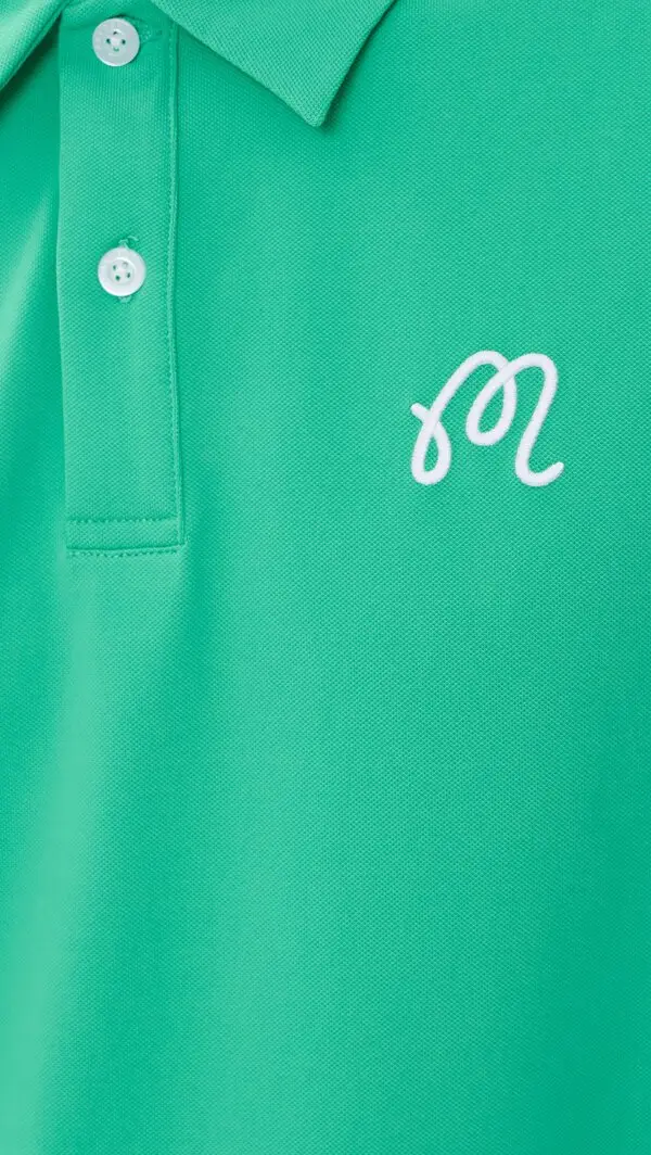 MALBON Fairway Polo - Marina Green