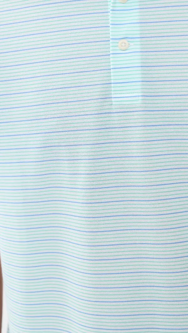 Rlx Ralph Lauren Thin Multi Stripe Tour Pique Polo