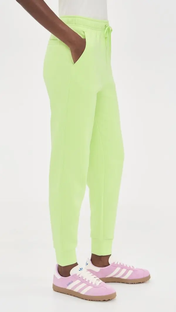 Lacoste Cotton Jersey Sweatpants - Lime Green