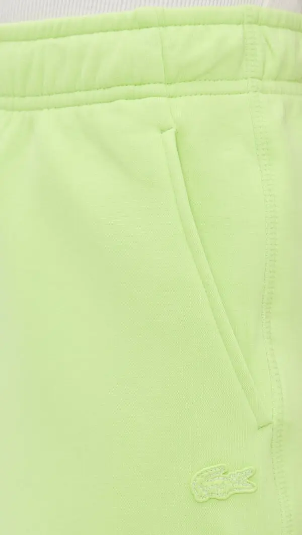 Lacoste Cotton Jersey Sweatpants - Lime Green