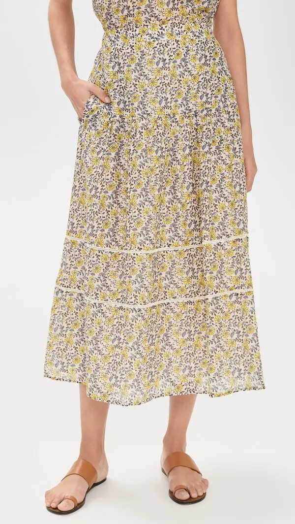 Xirena Agatha Floral Print Skirt