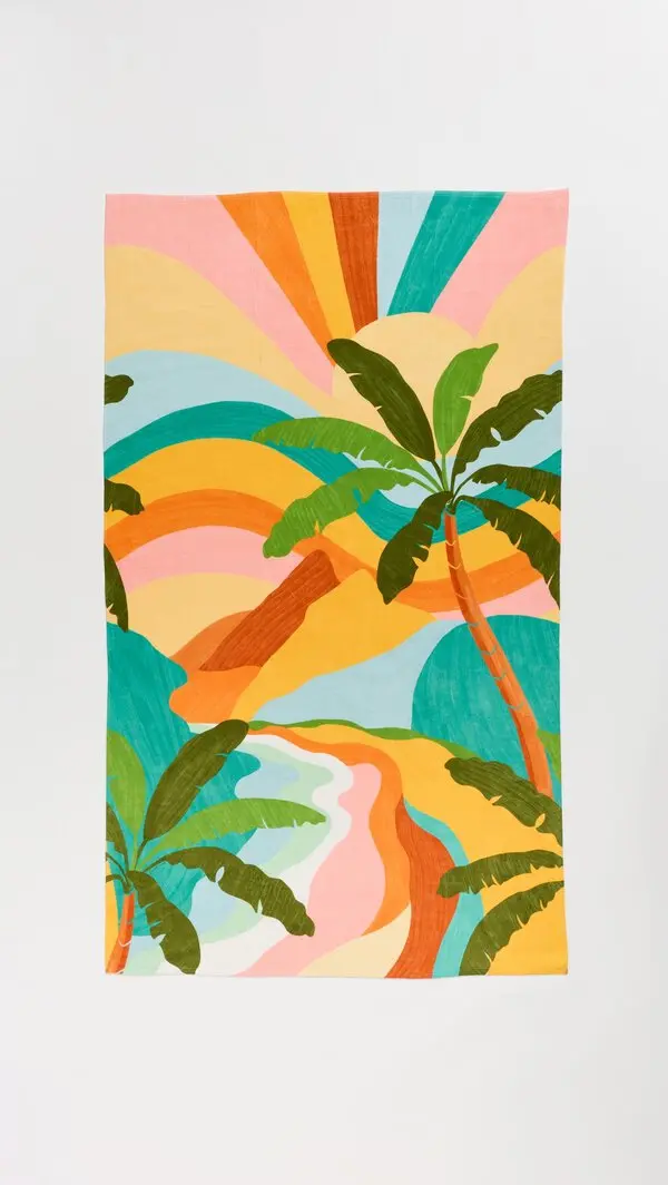 Farm Rio Carioca Landscape Beach Towel