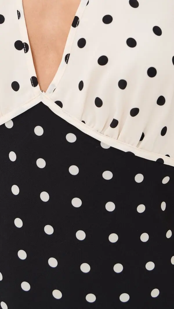 BAILEY ROSE Halterneck Polka Dot Mini Dress