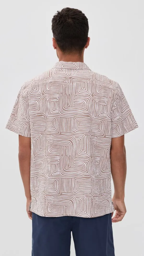 FAIR HARBOR Castaway Textured Camp Shirt