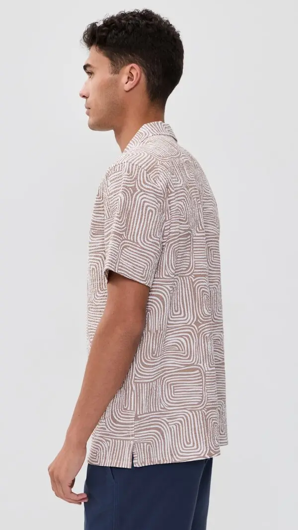 FAIR HARBOR Castaway Textured Camp Shirt