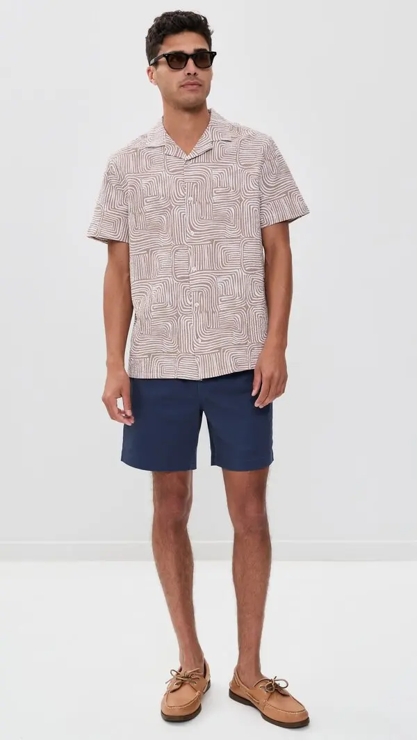 FAIR HARBOR Castaway Textured Camp Shirt