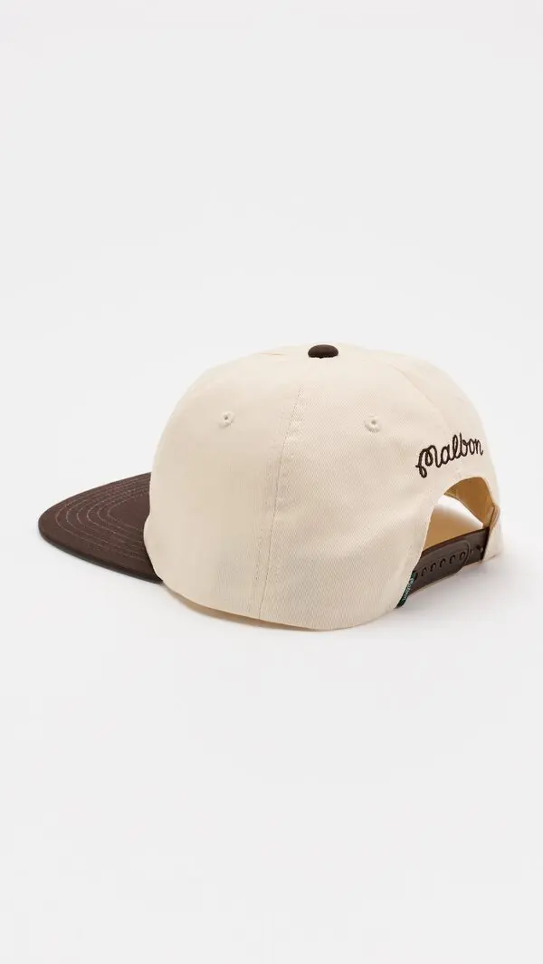MALBON Palmera Snapback Cap - Cream