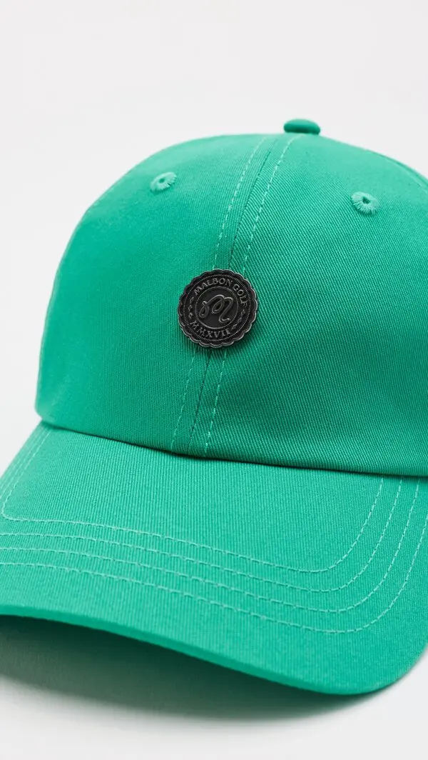 MALBON Metal Stamp Baseball Cap - Marine Green