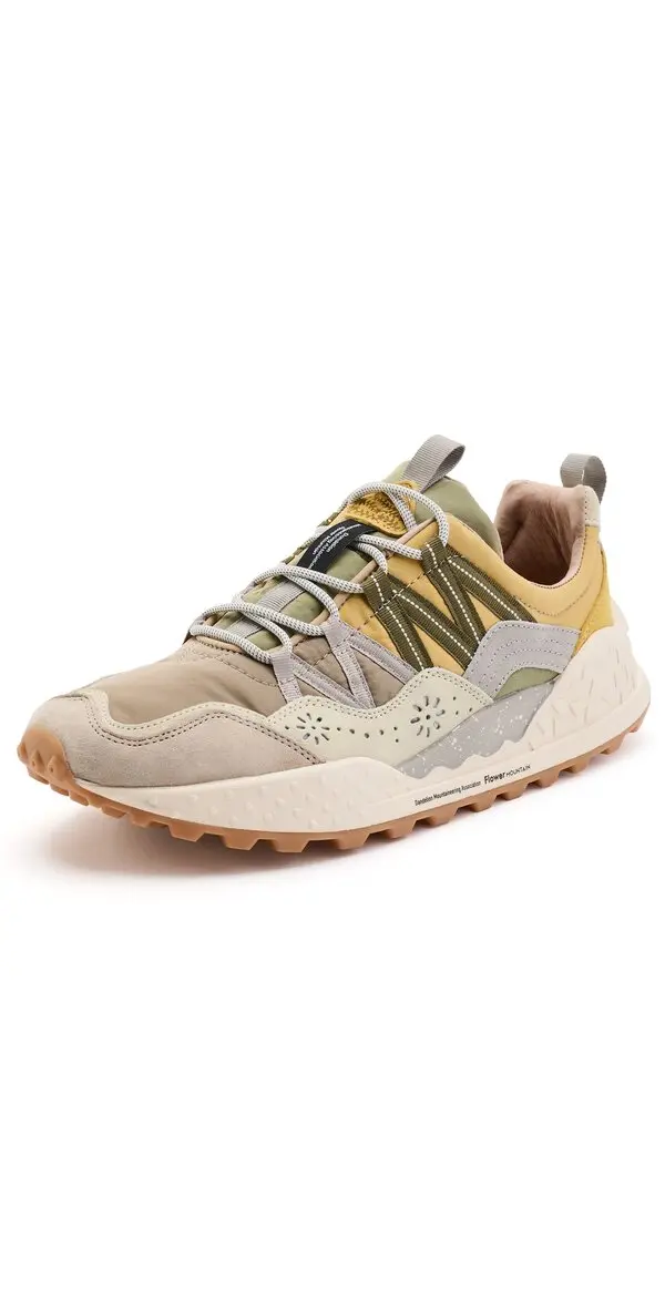 FLOWER MOUNTAIN Washi Sneakers - Taupe White