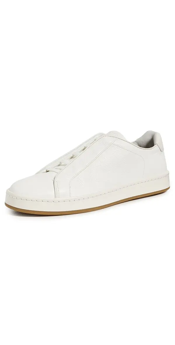 Allen Edmonds Banks Leather Slip-on Sneakers - White