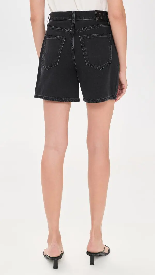 ANINE BING Delaney Denim Shorts - Vintage Black