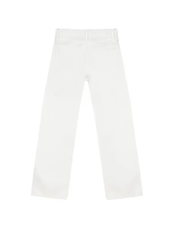 AGOLDE Wide Leg Arc Jeans In Chalk - White