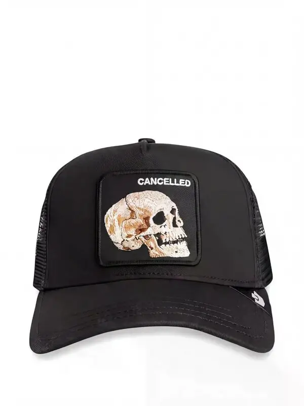 GOORIN BROS The Cancelled Square-patch Cap - Black