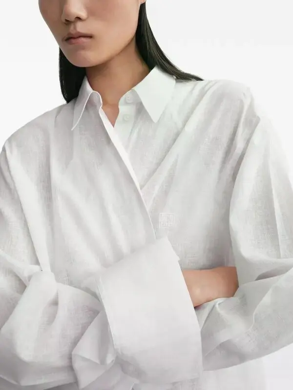TOTEME Oversized Summer Shirt - White