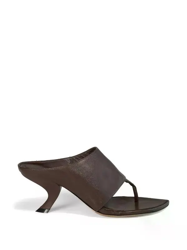 VIC MATIE T-strap Sandals - Brown