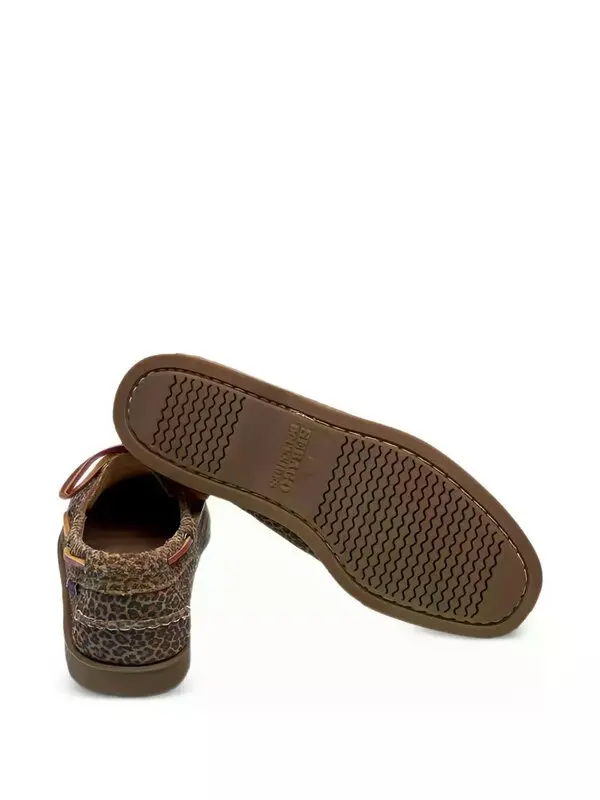 SEBAGO Leopard Leather Loafers - Neutrals