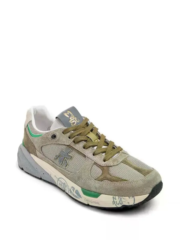 Premiata Logo-appliqué Sneakers - Neutrals