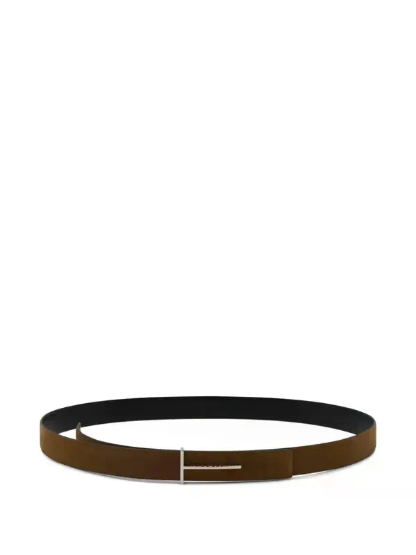 TOM FORD T-bar Buckle Belt - Brown