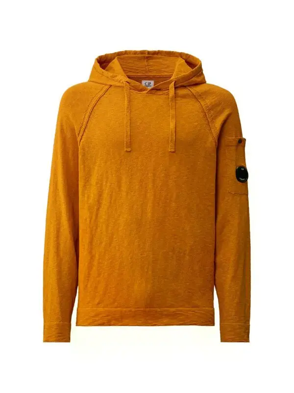C.P. COMPANY Logo-patch Hoodie - Orange