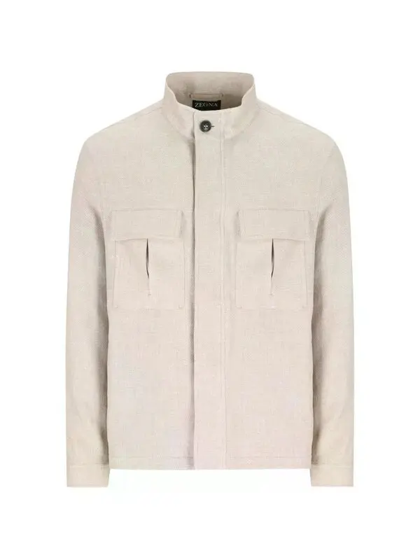 Zegna Pockets Jacket - Neutrals