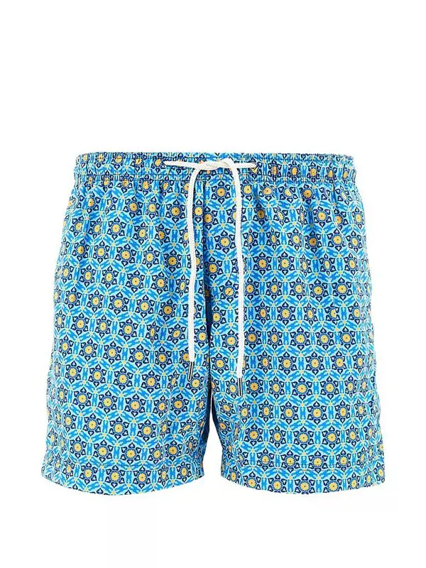 PENINSULA SWIMWEAR Patterned Swim Shorts - Blue