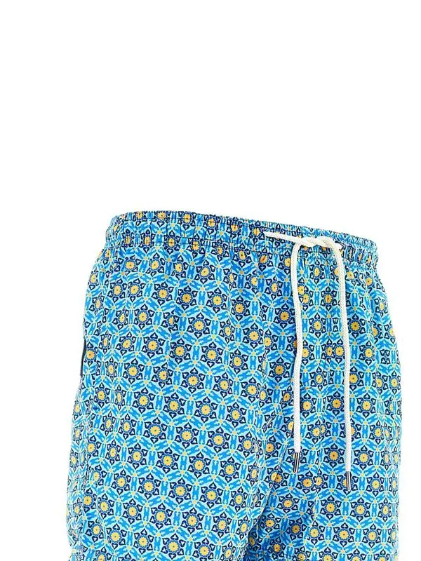 PENINSULA SWIMWEAR Patterned Swim Shorts - Blue