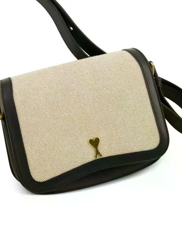 Ami Paris Paris Shoulder Bag - Neutrals