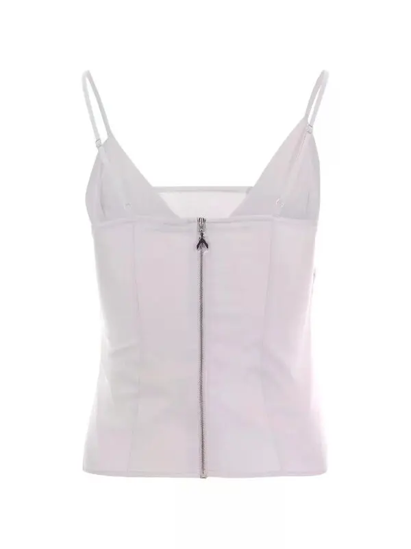 Patrizia Pepe Zip-up Top - Grey