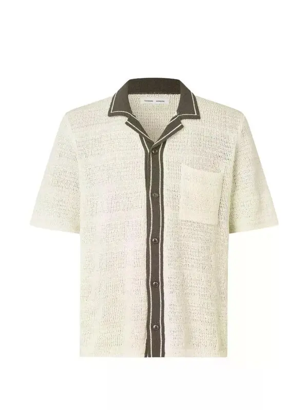 SAMSOE SAMSOE Chest-pocket Shirt - Neutrals