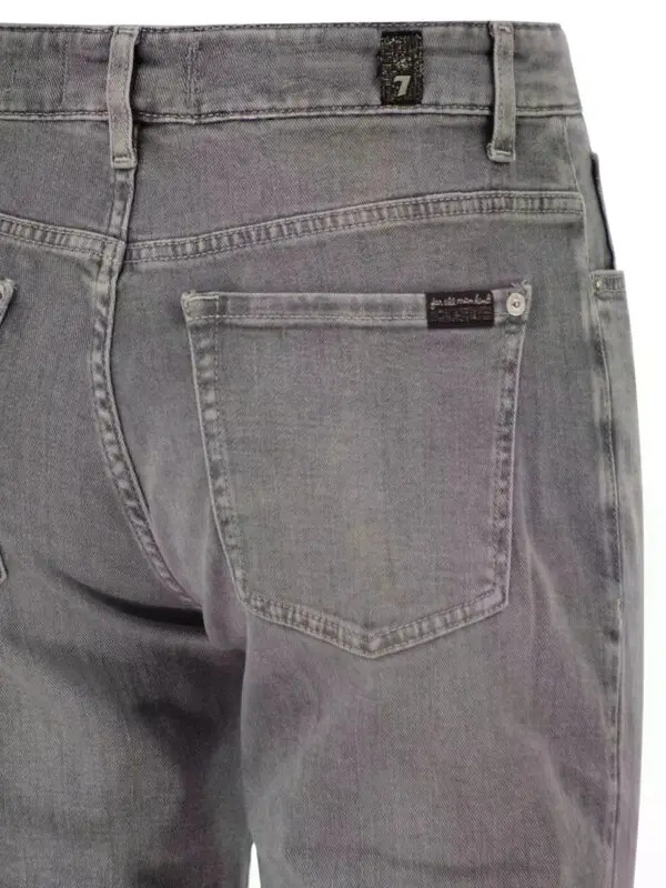 7 For All Mankind Calie Straight-leg Jeans - Grey