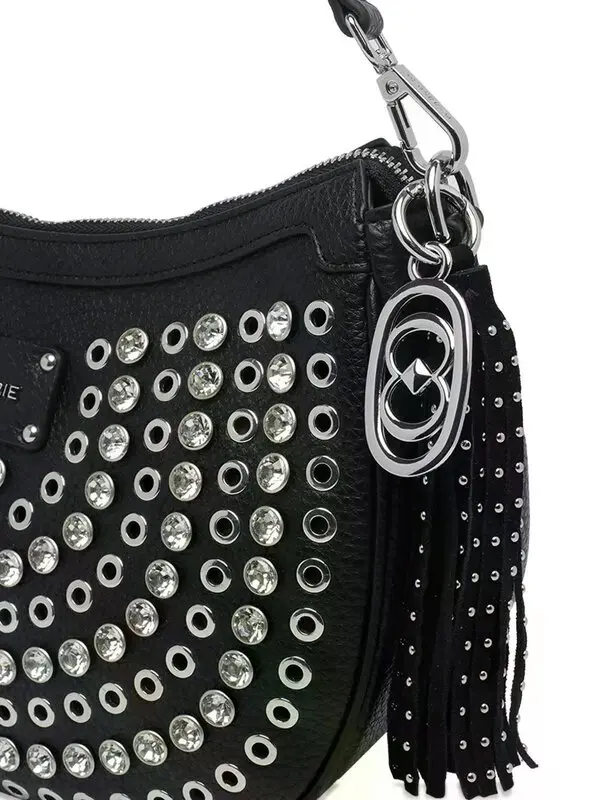 LA CARRIE Andromeda Logo Studded Shoulder Bag
